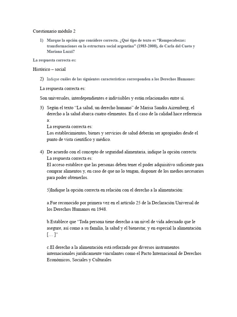 cuestionario módulo 2 | PDF