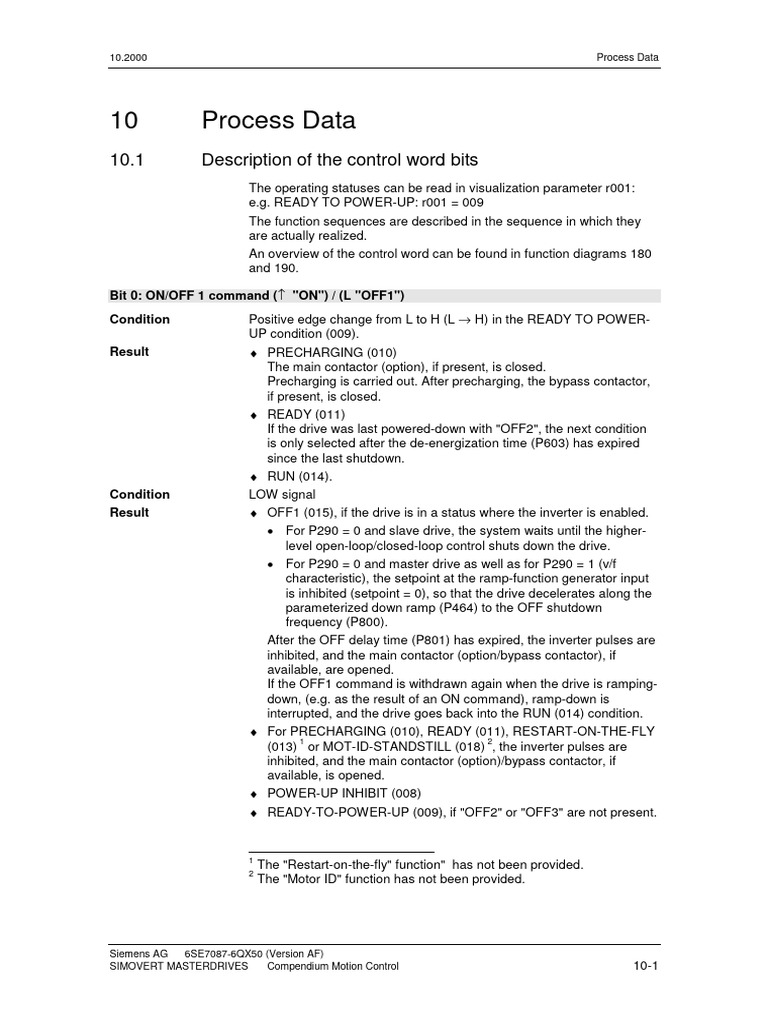 mc166 - Kompend - Kap10 - e - STATUS WORD & CONTROL WORD | PDF