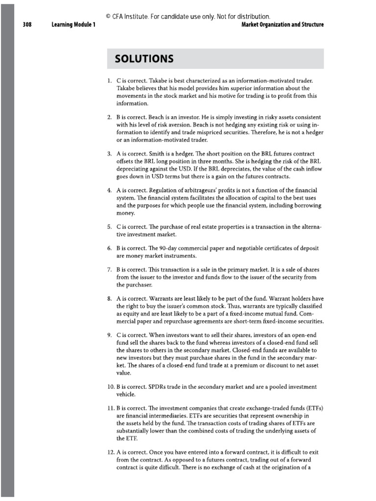EQ LV1 2024 - Module 1 Solutions | PDF
