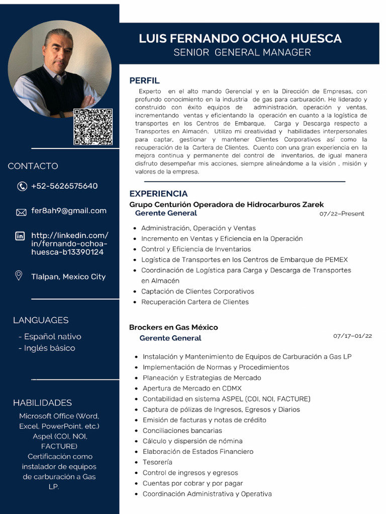 Currículum Fernando Ochoa | PDF