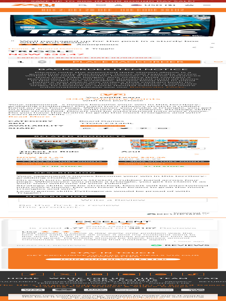 Triggle Board Games Zatu Games UK | PDF