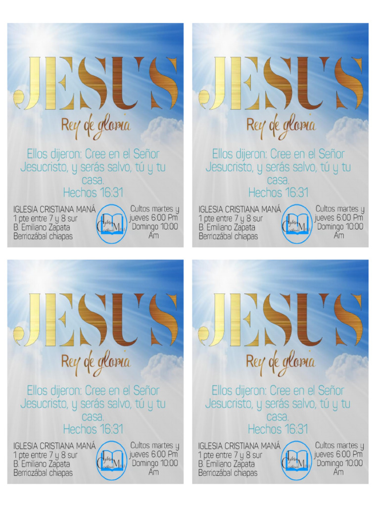 Jesus rey de gloria evangelismo | PDF