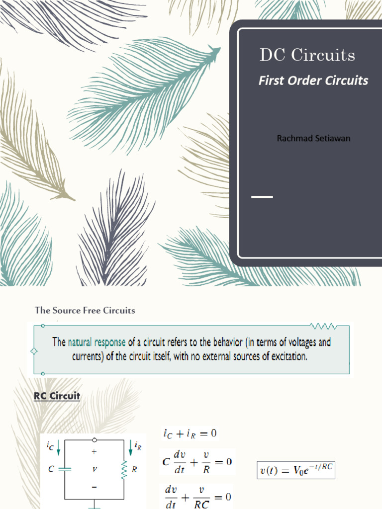 DC CIRCUITS - First Order Circuits | PDF