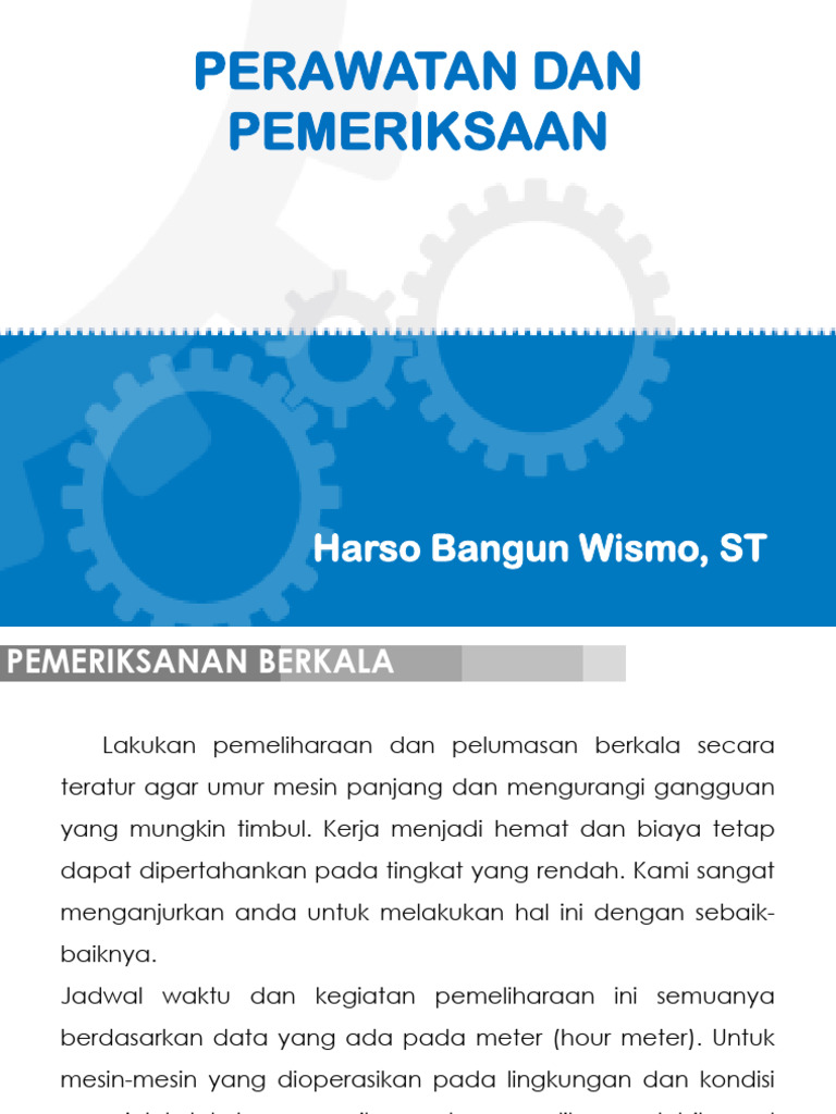 7. Perawatan Dan Pemeriksaan Forklift Rev | PDF