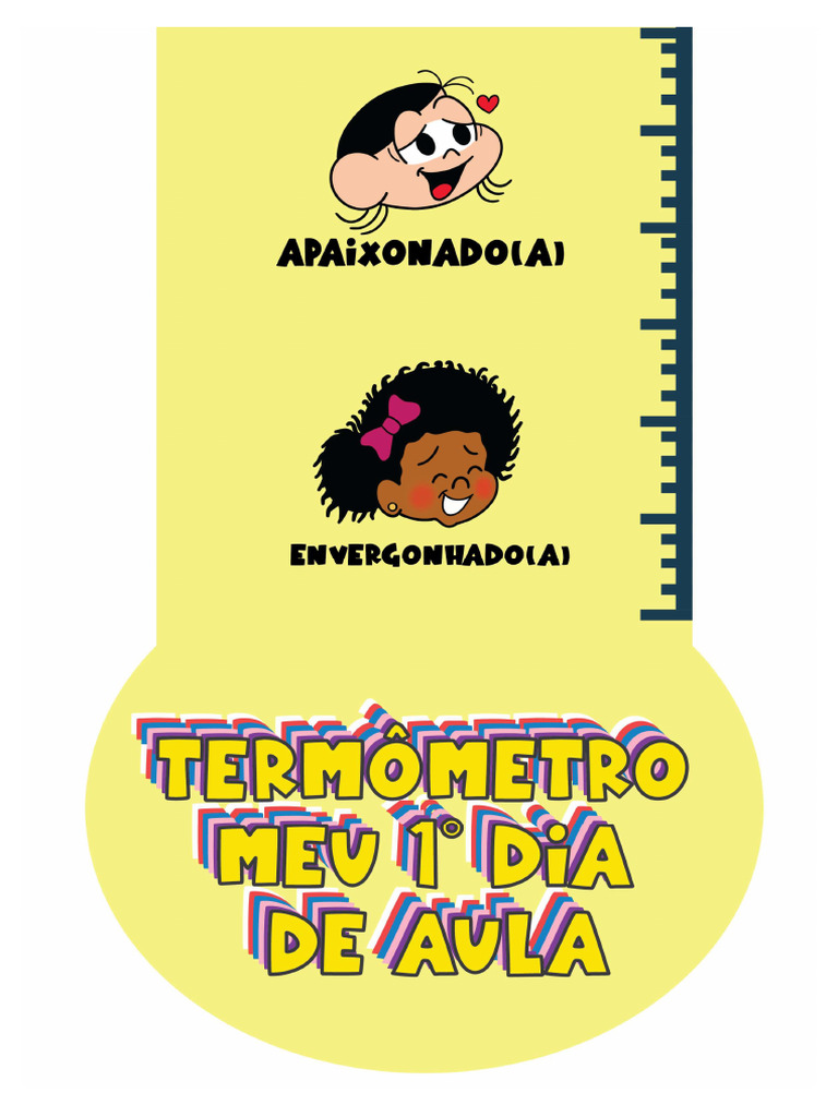 Termômetro Meu Primeiro Dia de Aula | PDF