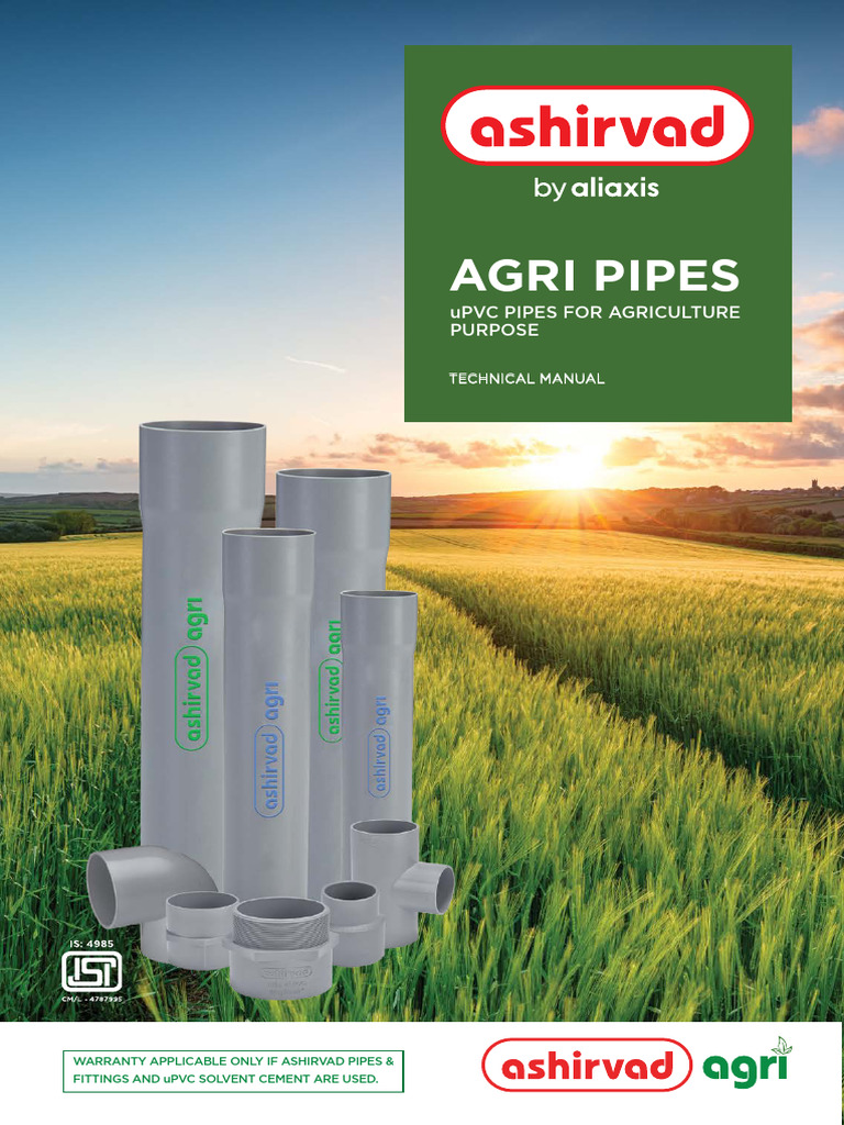 Ashirvad Agri Pipes Fittings | PDF | Corrosion | Pipe (Fluid Conveyance)