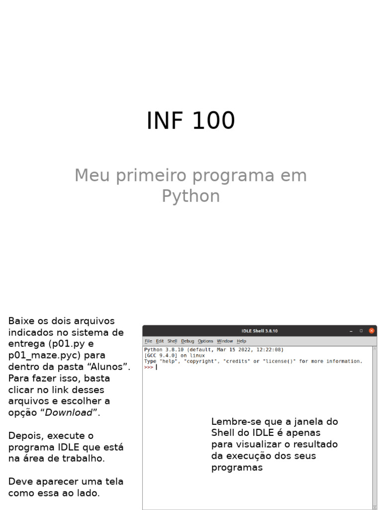 Roteiro Da Pratica 01 | PDF | Janela (informática) | Informática