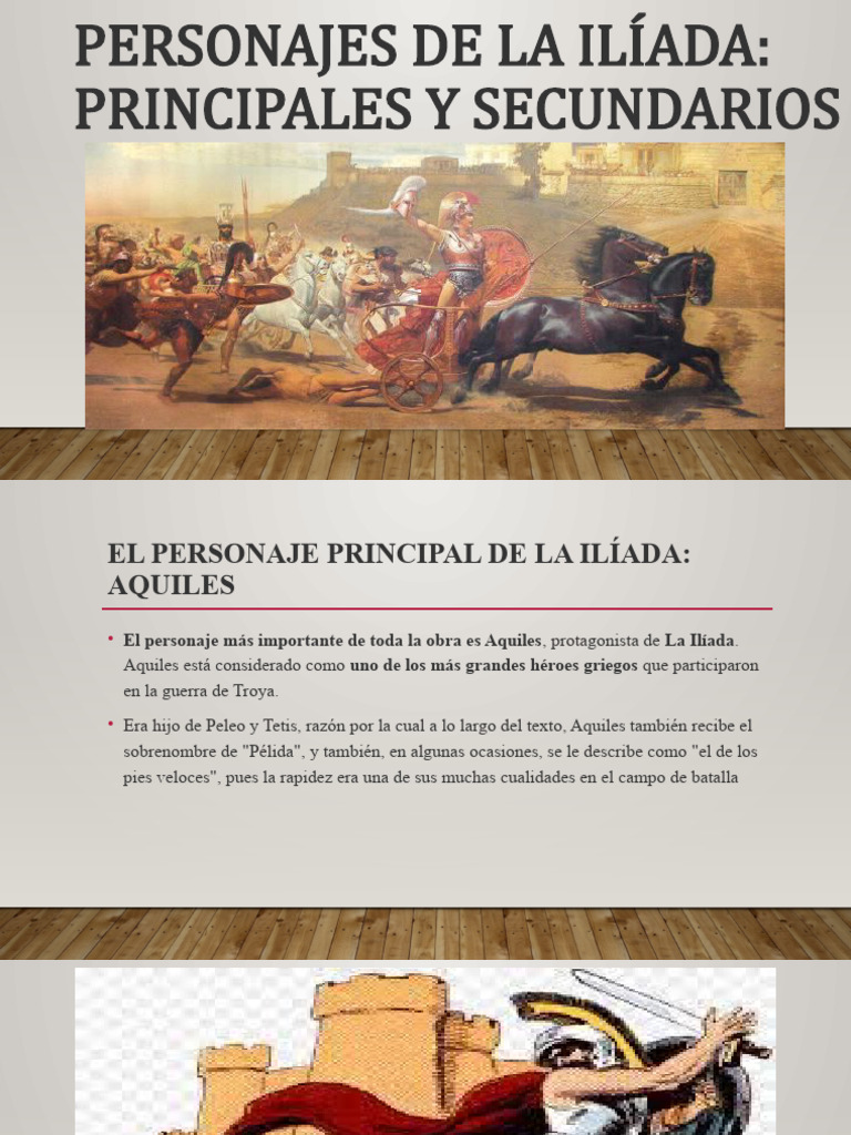 Personajes de La Ilíada | PDF | Héctor | Aquiles