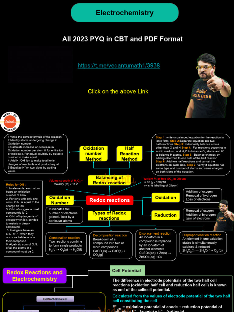 Redox Reaction and Electrochemistry (C-Inpo) | PDF | Redox | Electrochemistry