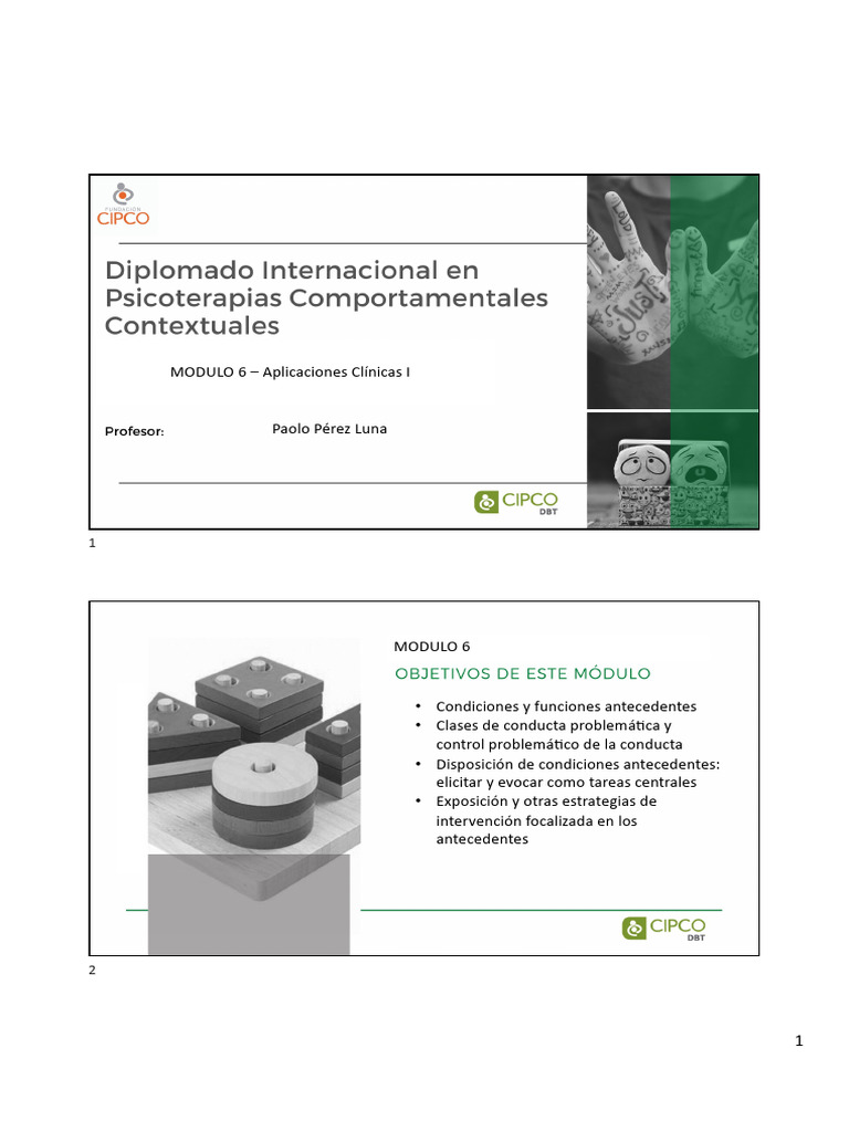 Modulo 6 - CIPCO | PDF | Las emociones | Trauma psicólogico