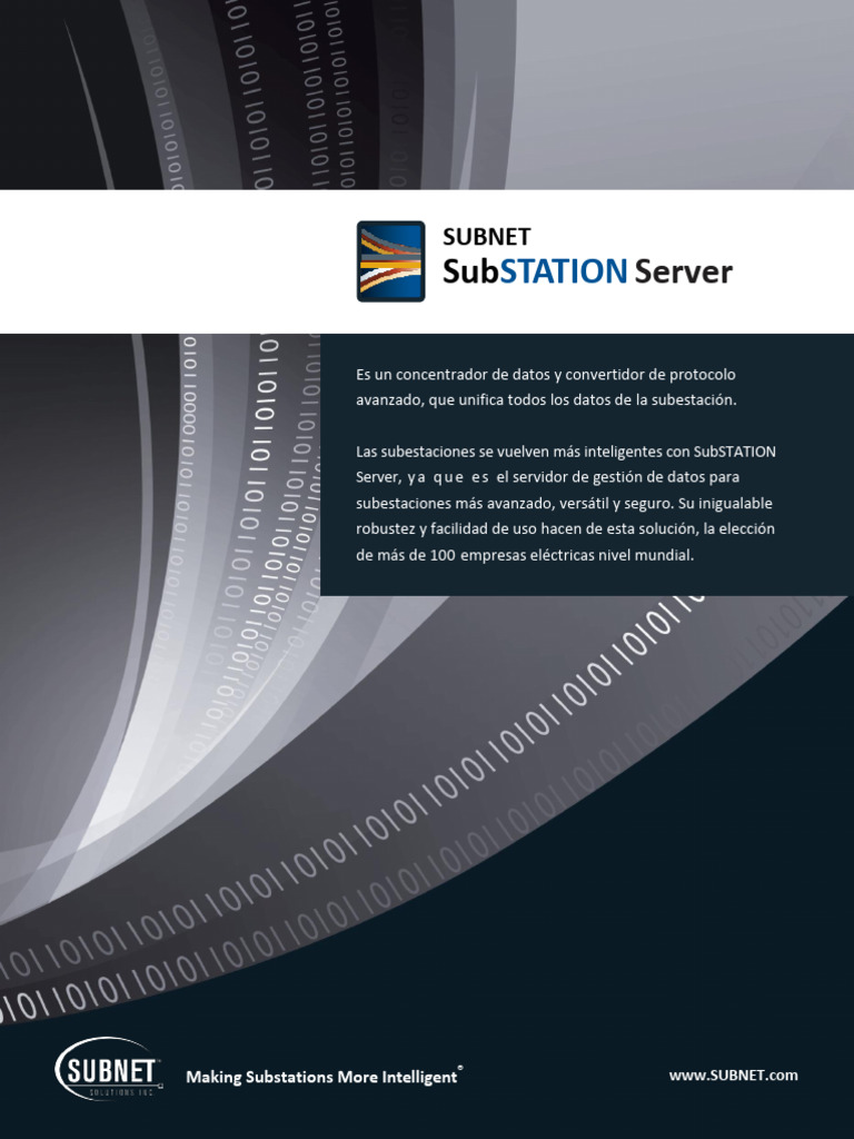 SUBNET SubSTATION Server-Brochure-sp | PDF | Hardware de la computadora ...