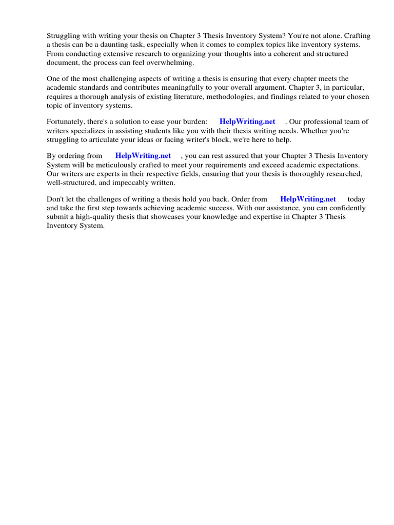 Chapter 3 Thesis Inventory System | PDF | Databases | Inventory