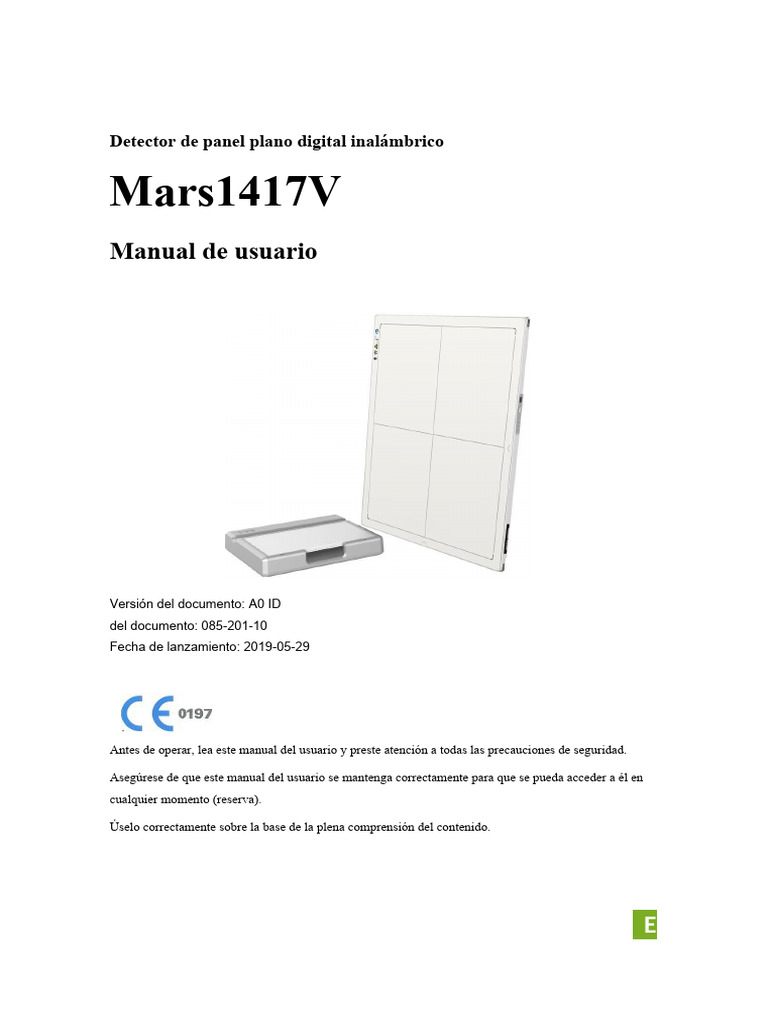 Manual Español de Uso de Flat Panel MARS | PDF