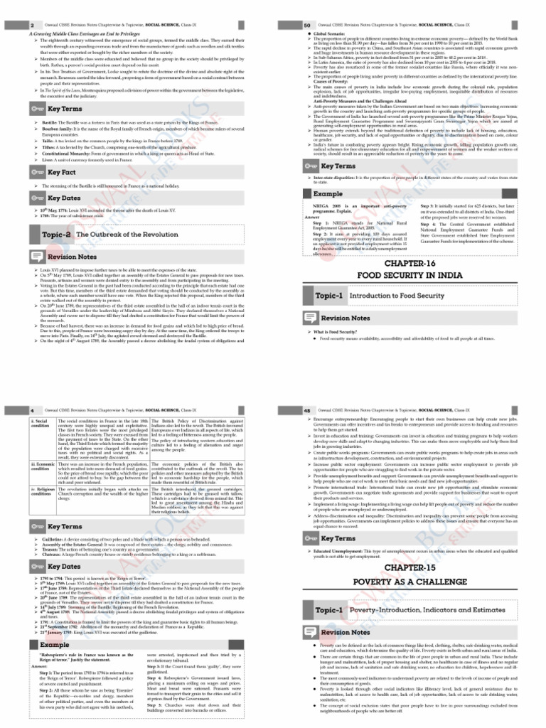 History Notes Class 9 | PDF