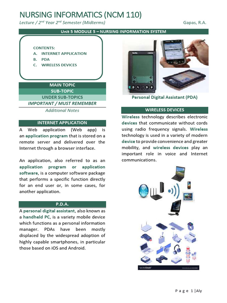 NCM 110 Finals Transes 1 | PDF | Personal Digital Assistant | Nursing