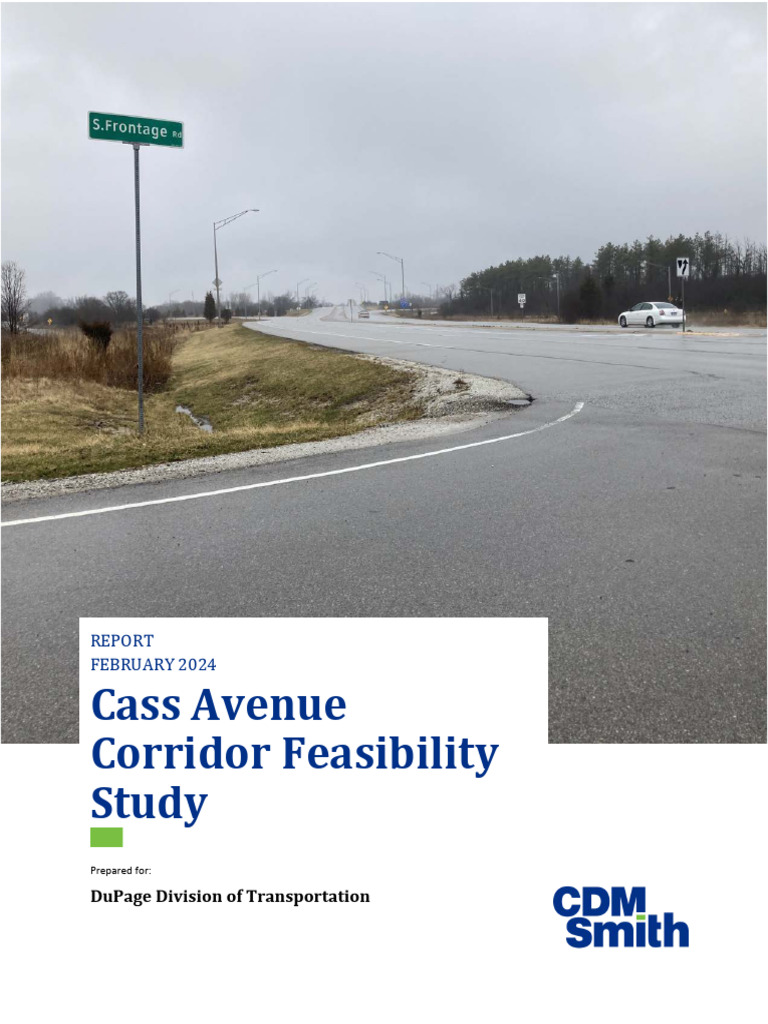 Cass Avenue Corridor Feasibility Study Report | PDF | Intersection ...