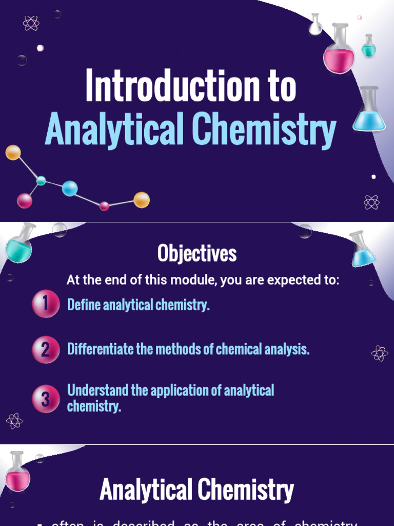 Module 1 - Introduction To Analytical Chemistry | PDF | Analytical Chemistry | Chemistry