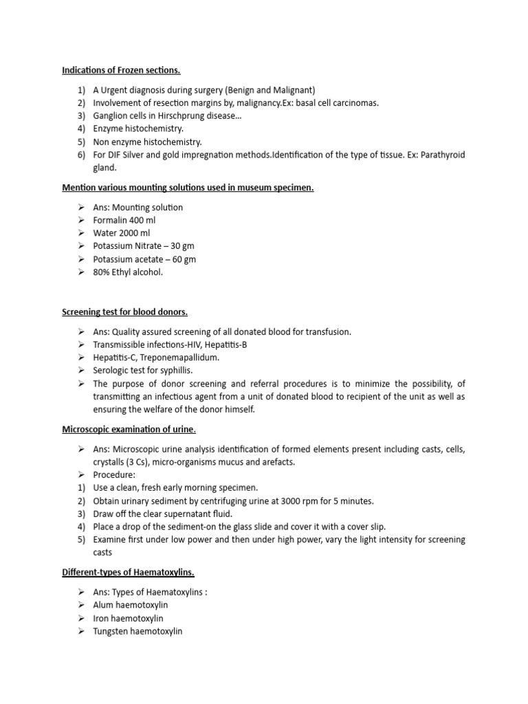 Pathology Pdf Blood Transfusion Histopathology