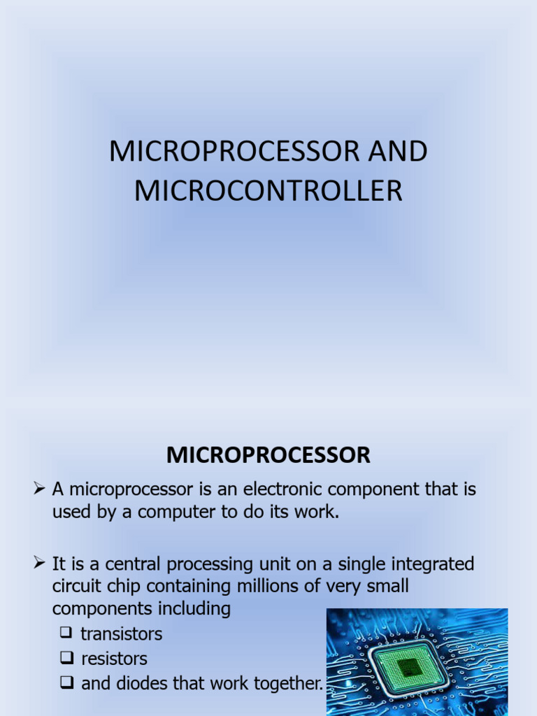 Microprocessor Lecture With Assembly Language | PDF | Central Processing Unit | Assembly Language