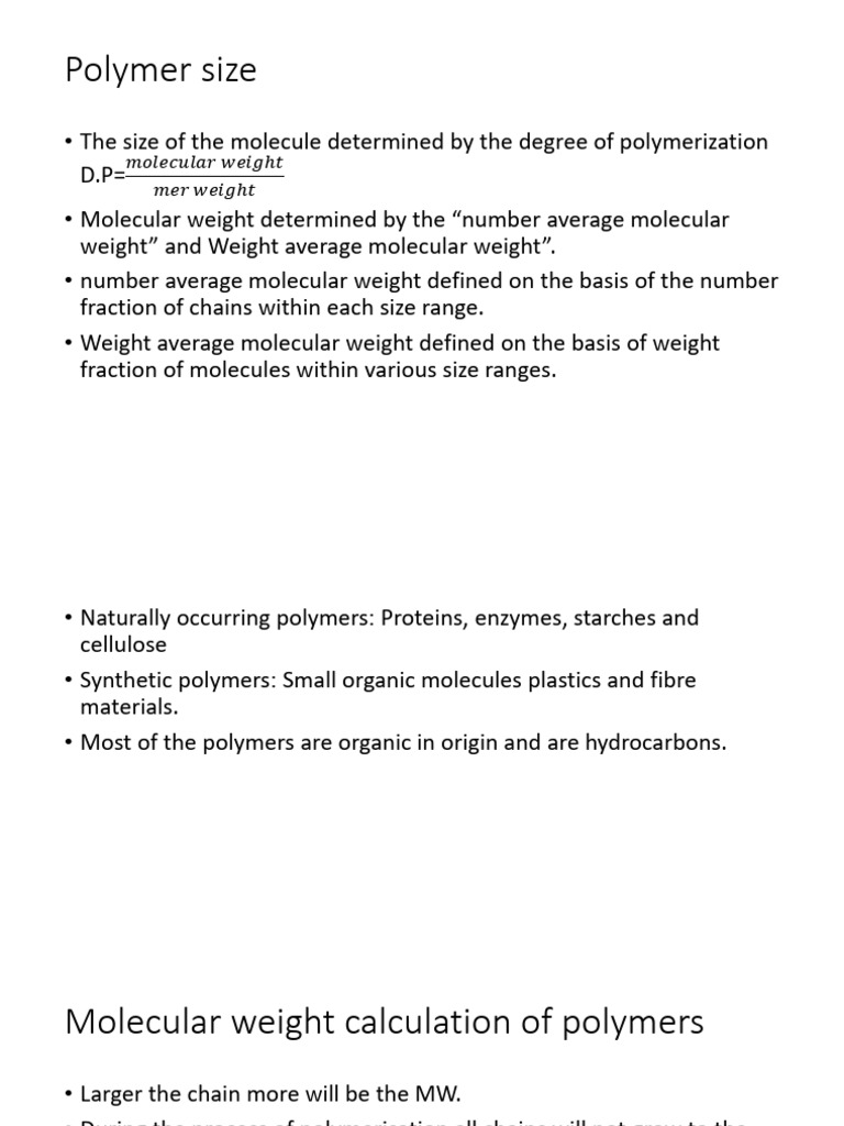 Polymer Size | Download Free PDF | Polymers | Deformation (Engineering)