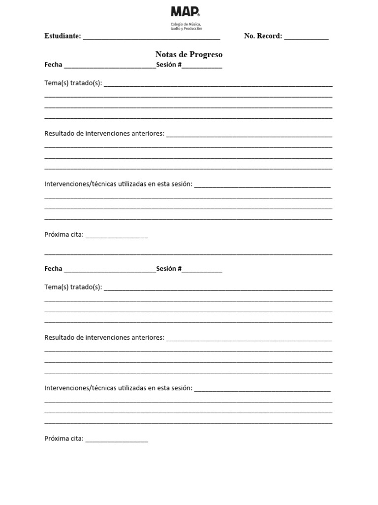 Notas de Progreso del Estudiante | PDF