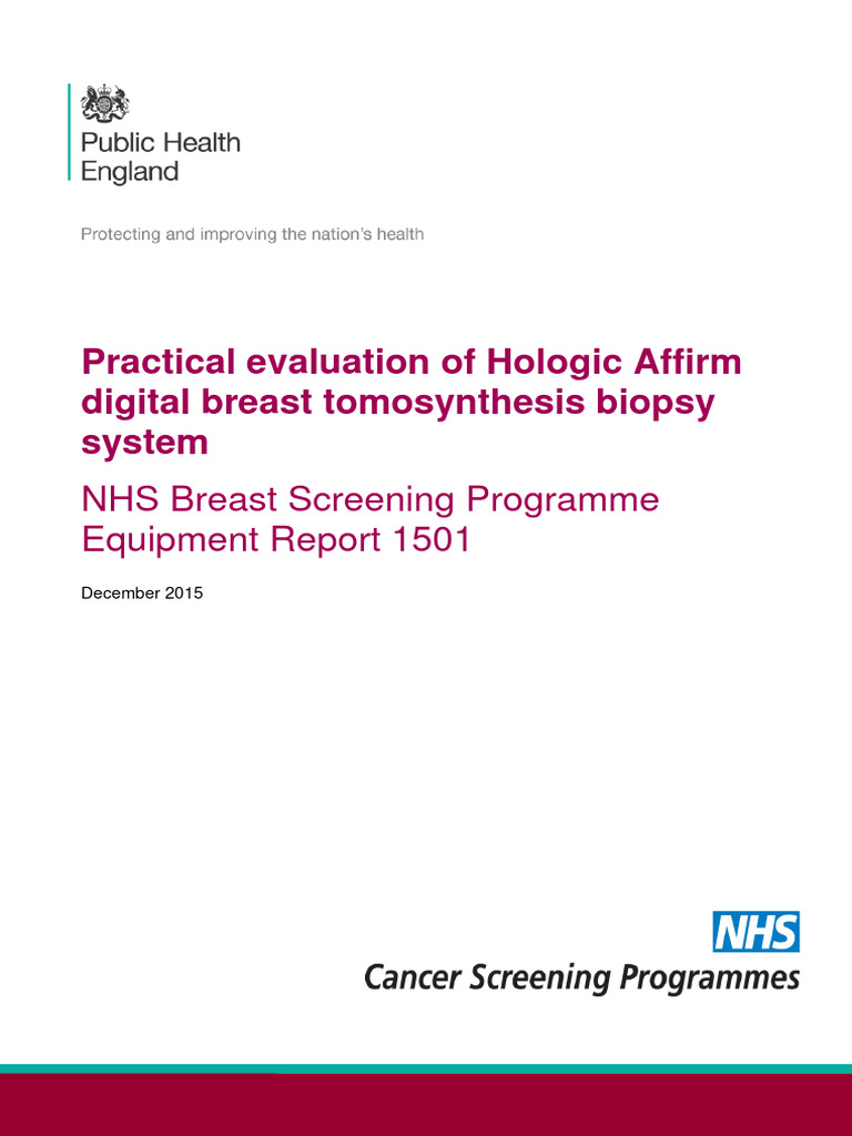 Practical Evaluation of Hologic Tomosynthesis Biopsy | PDF ...
