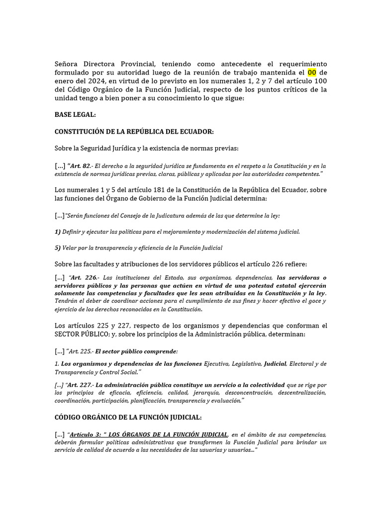 Informe Nudos Criticos | PDF | Judicaturas | Juez