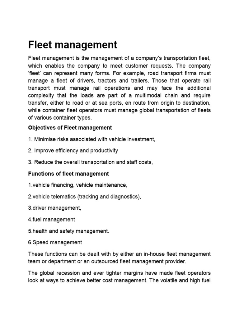 5.4 I. FLEET MANAGEMENT | PDF | General Packet Radio Service | Electronics