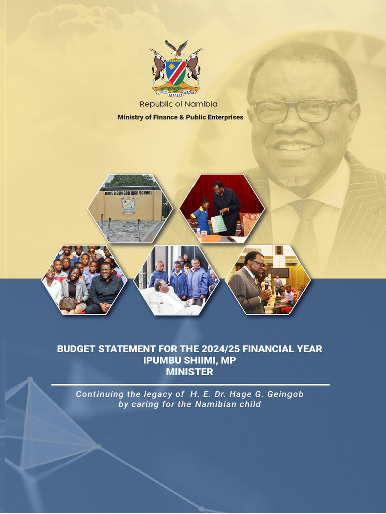Republic of Namibia 2024 25 Budget Statement | PDF | Taxes | Government ...