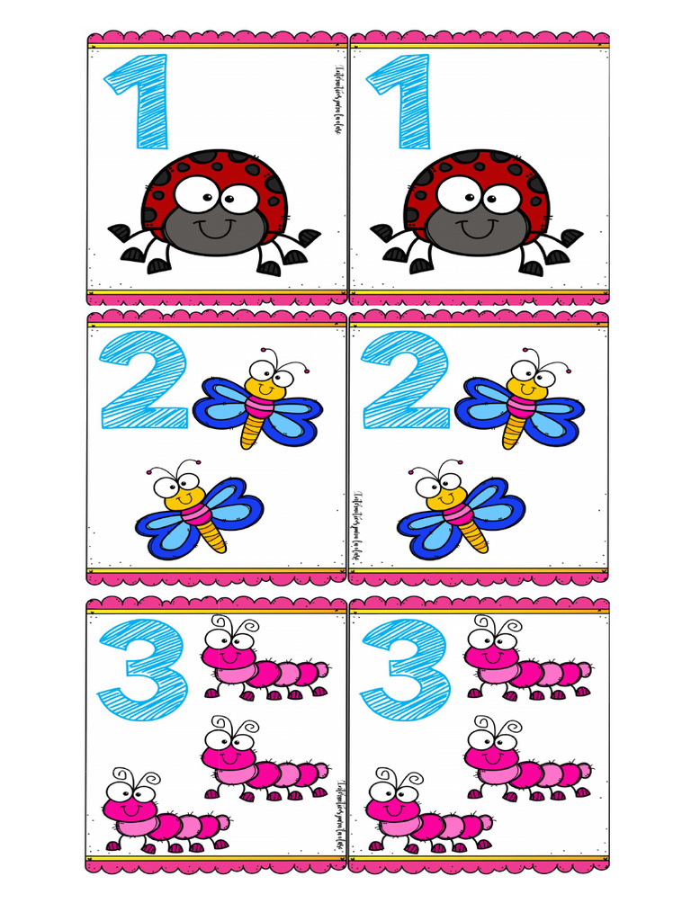 memorama numeros 1-10 | PDF