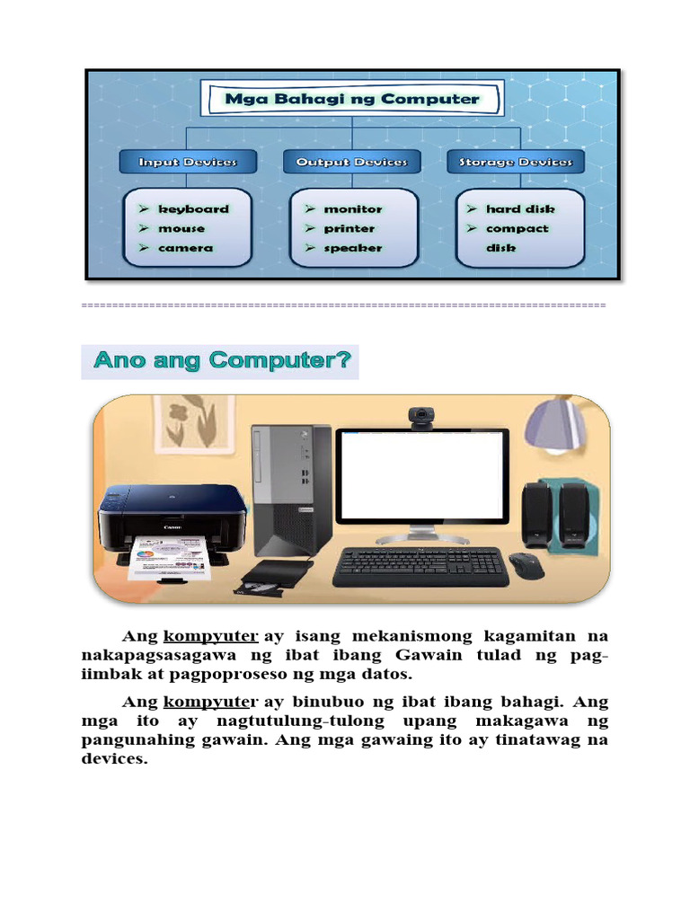 Bahagi NG Computer | PDF