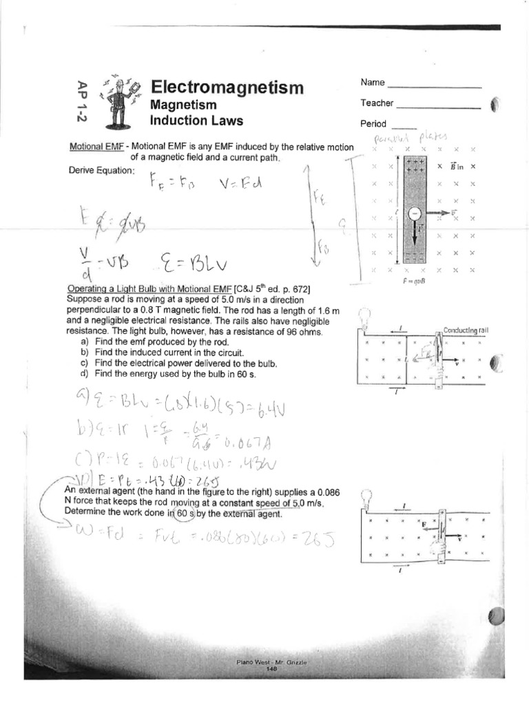 Electro Magnetism Plano | PDF