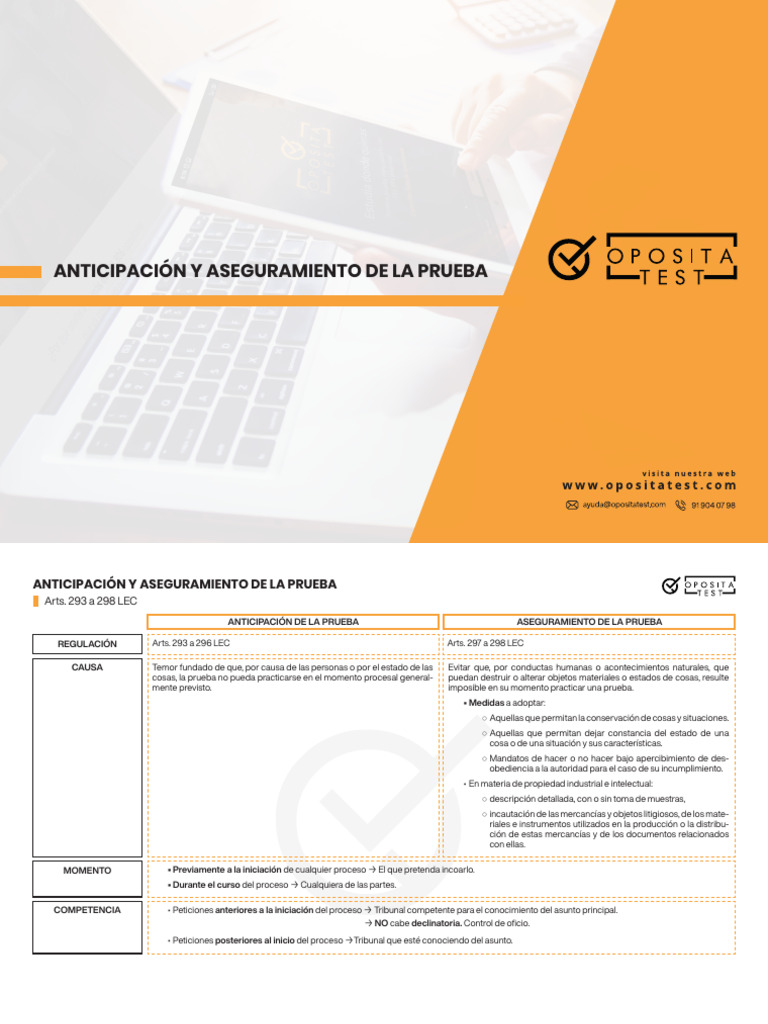Anticipación y Aseguramiento de La Prueba | PDF