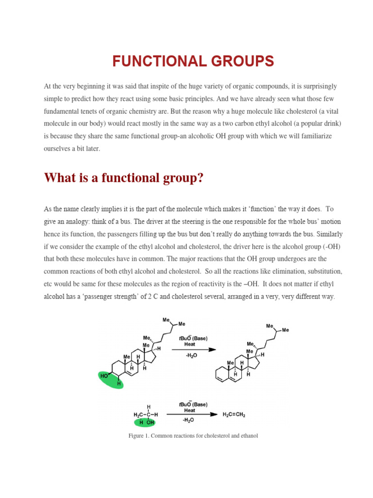 Functional Groups | Download Free PDF | Functional Group | Amine