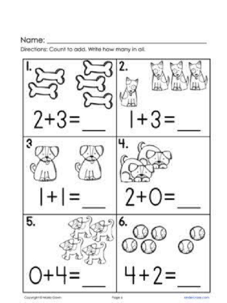 Math Addition Kinder | PDF