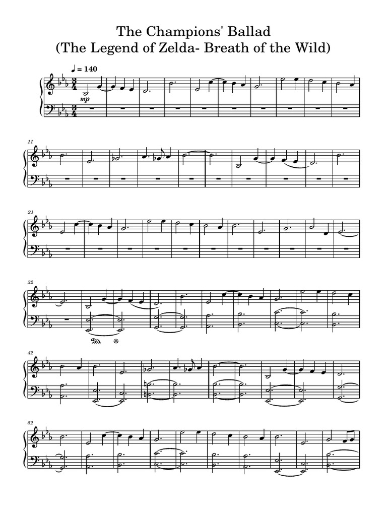 The Champions Ballad | PDF | The Legend Of Zelda | Nintendo