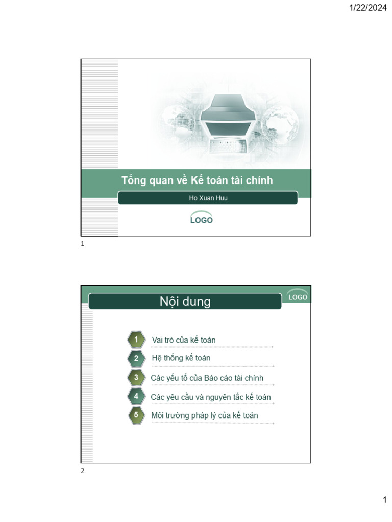 ch1 Tong Quan Ve Ke Toan | PDF