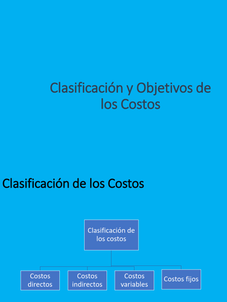Clasificacion de Costos | PDF