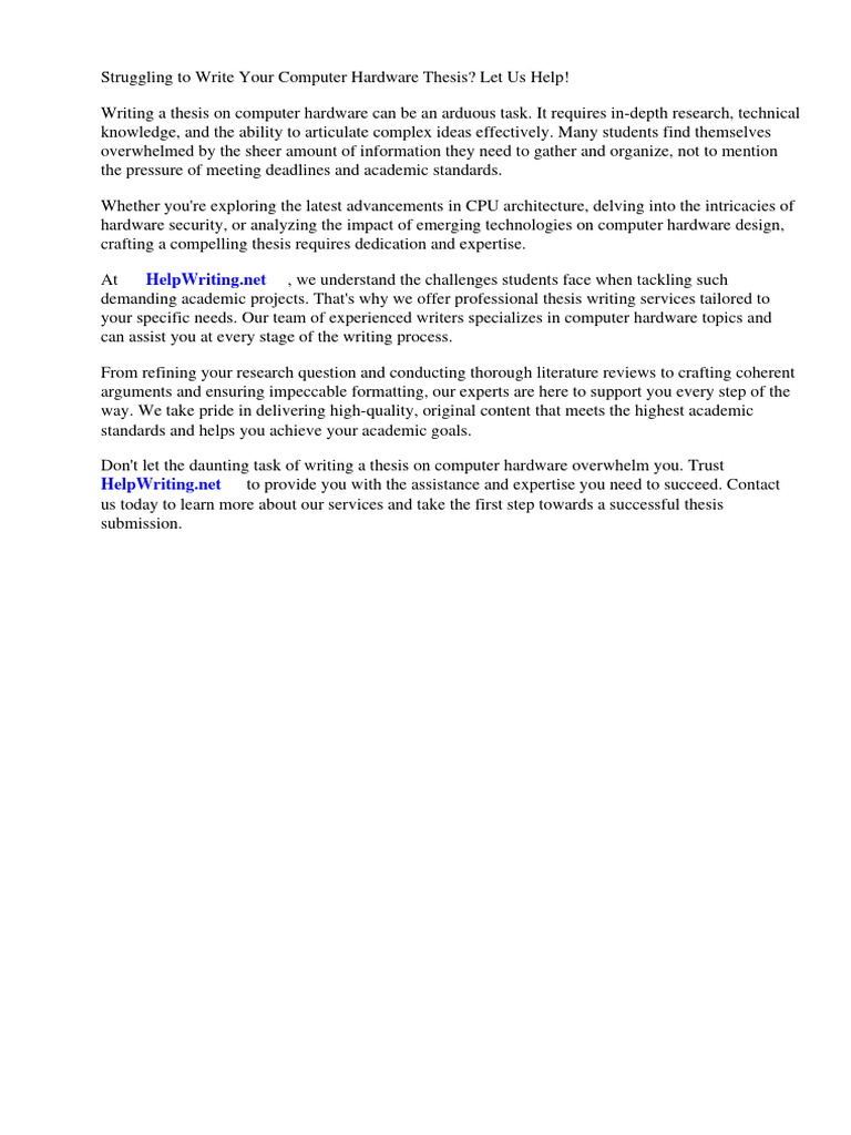 Computer Hardware Thesis Topics Pdf Computing Computer Data Storage 2159