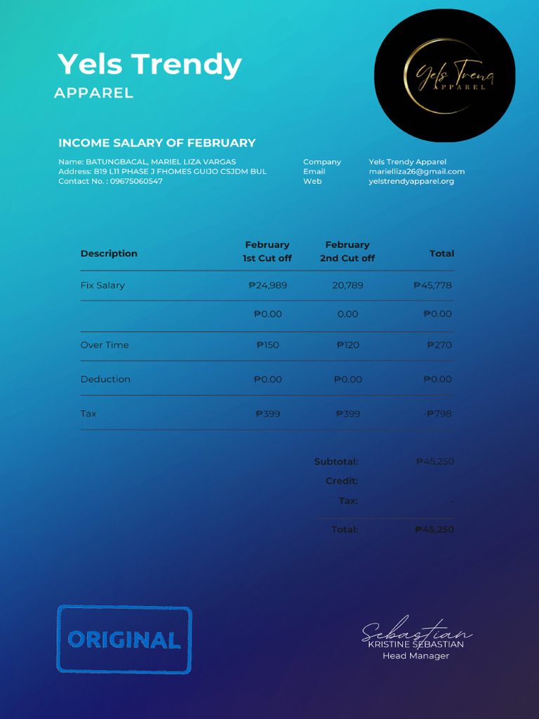Feb Payslip | PDF