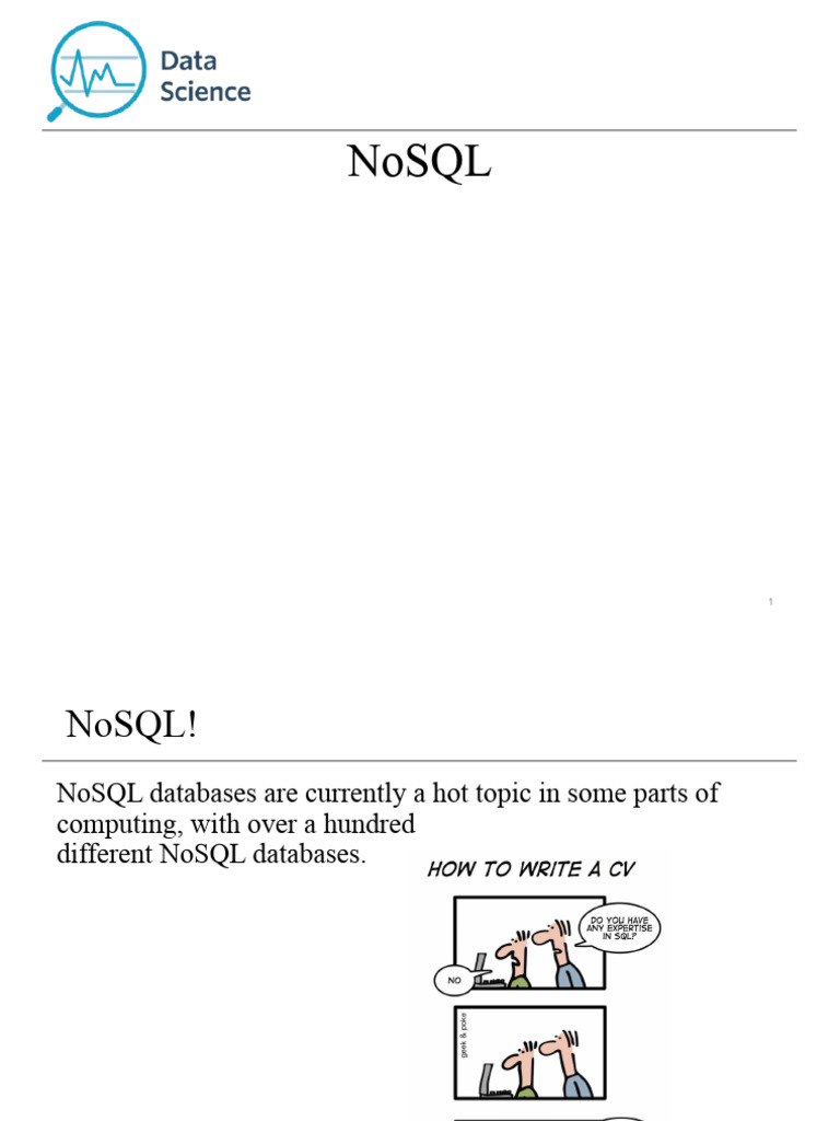 Lecture 1 Pdf No Sql Database Transaction