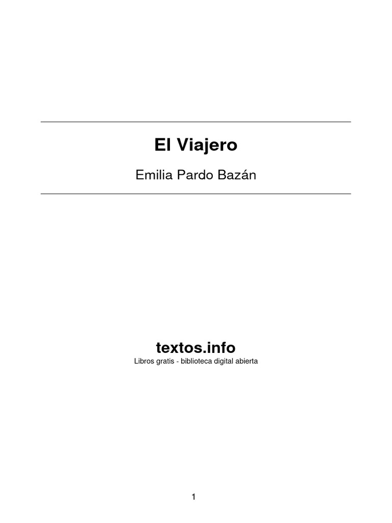 El Viajero | PDF