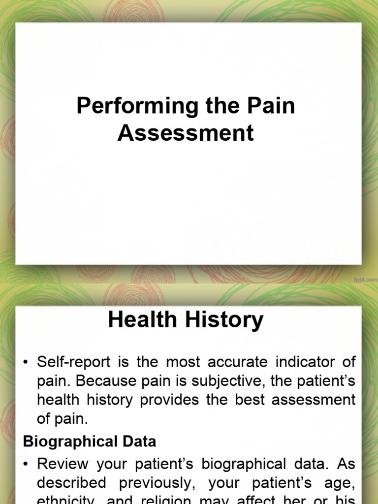 Performing Pain Assessment | PDF | Pain | Peripheral Neuropathy