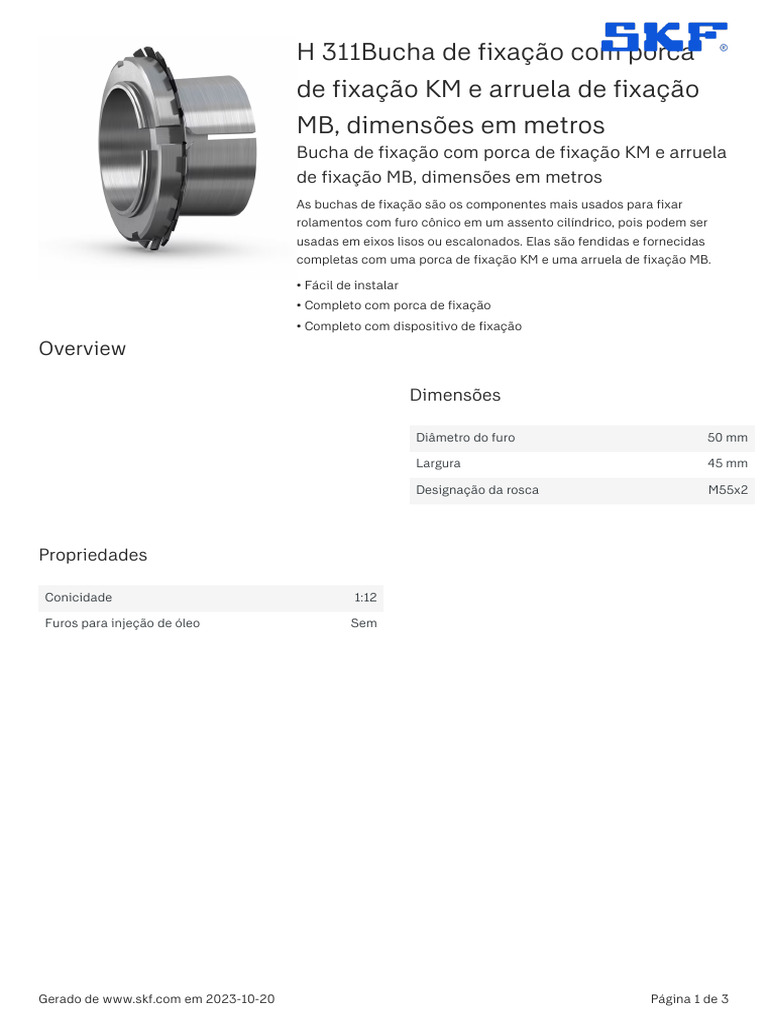 Bucha de Fixação com Porca e Arruela | PDF | Software de aplicação ...