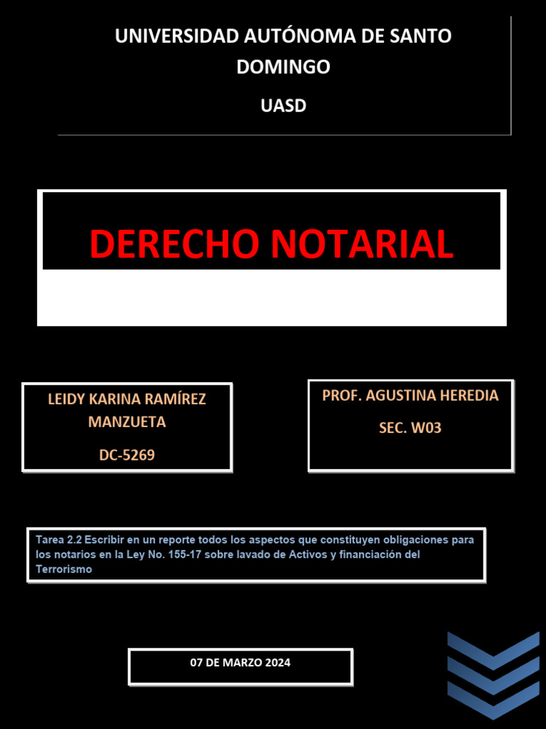 Ramírez - Leidy-Tarea 2.2 Derechonotarial | PDF