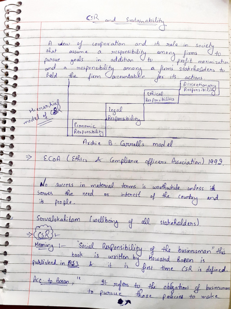 CSR Notes | PDF