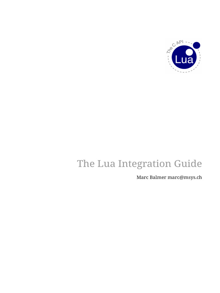 The Lua Integration Guide Pdf Pointer Computer Programming Parameter Computer Programming 0553
