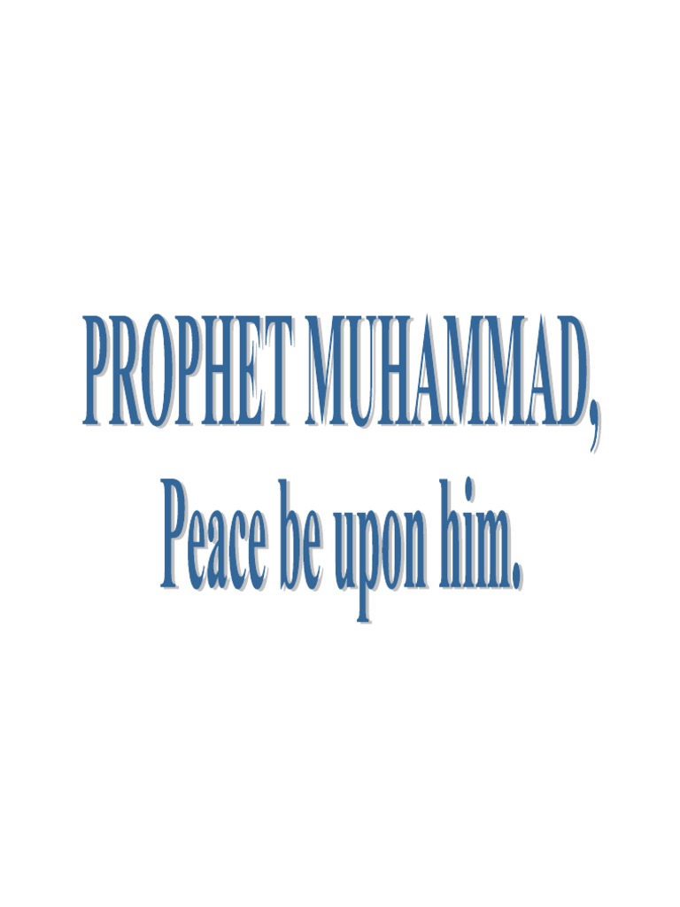 Prophet Muhammad PBUH | PDF | Prophets And Messengers In Islam | Muhammad