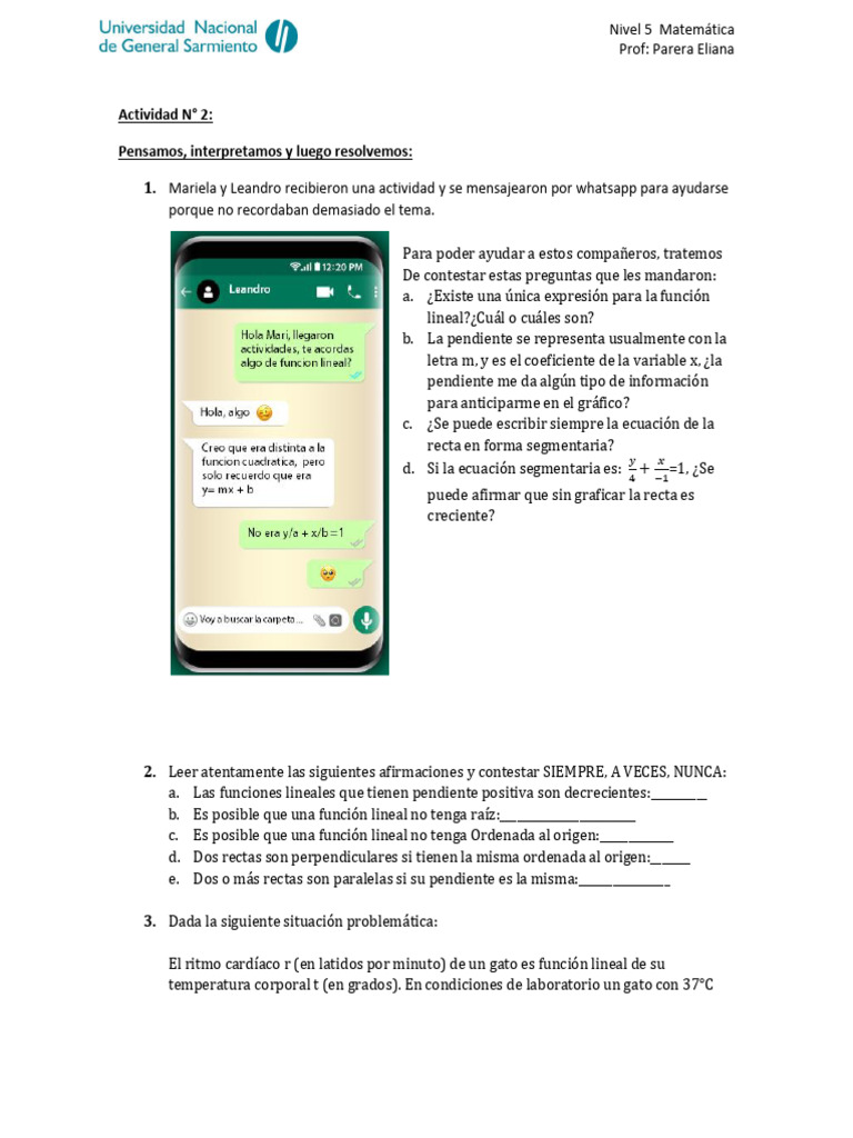Actividad N2 Nivel 5b | PDF