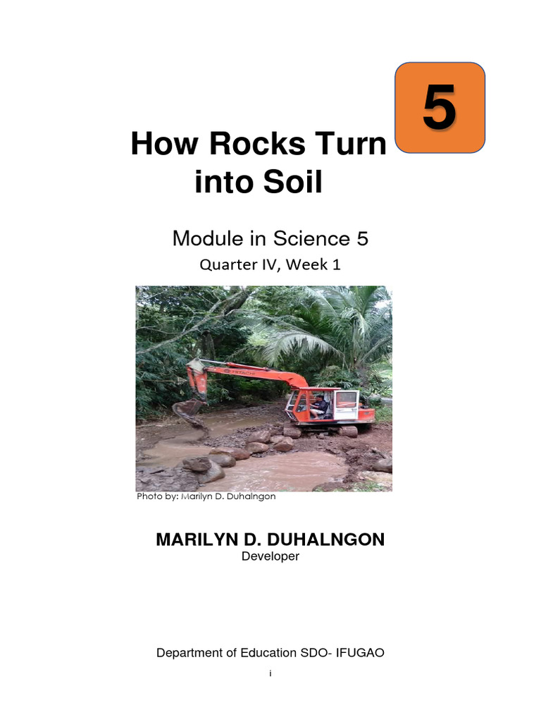MELCS How Rocks Turn Into Soil | PDF | Rock (Geology) | Weathering